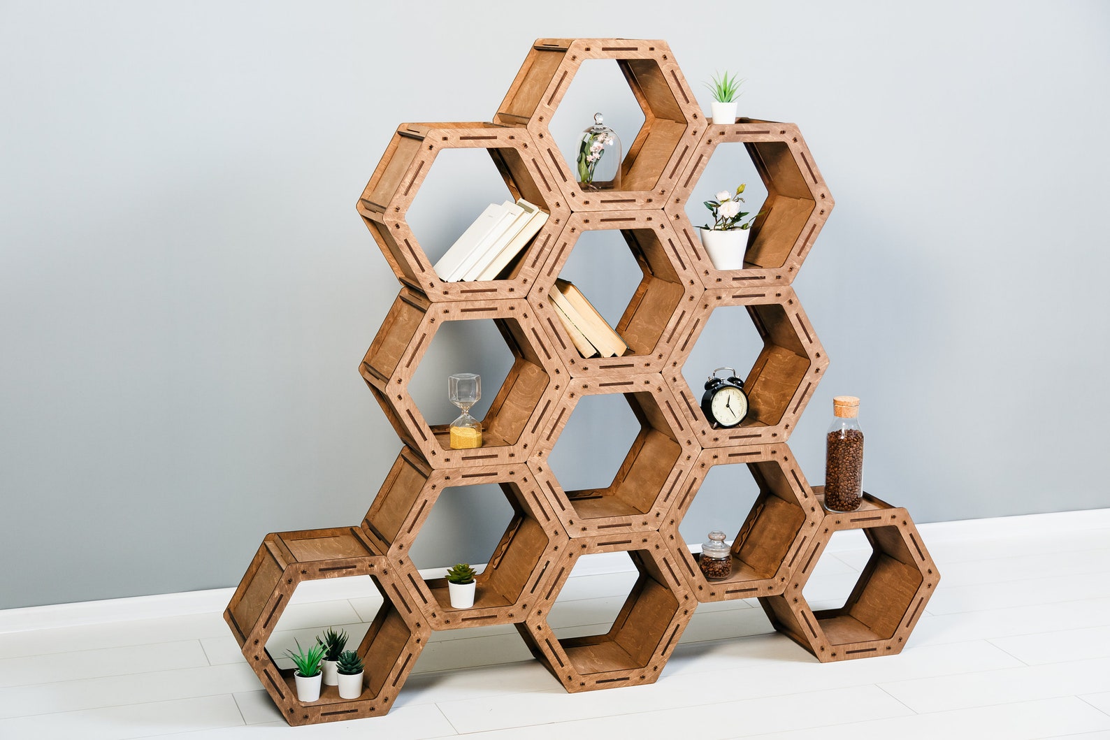 Honeycomb Hexagon Shelves, Loft Shelf, Geometric Shelves, Custom ...