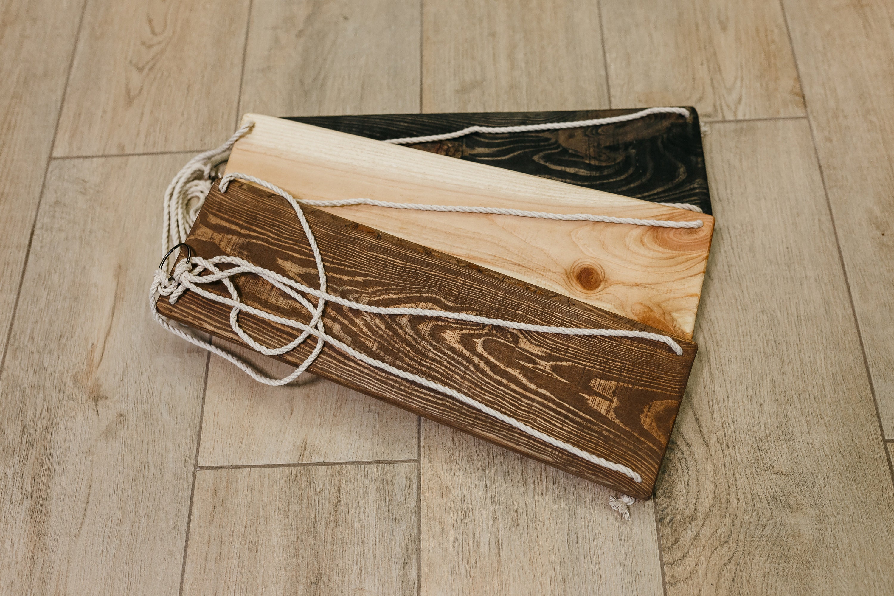 Hanging Shelf Double Floating Shelf Reclaimed Wood Plant | Etsy