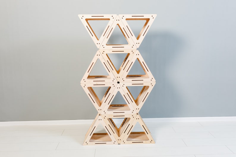 The Pyramid Shelf Triangle Shelf Rustic Floating Triangle - Etsy