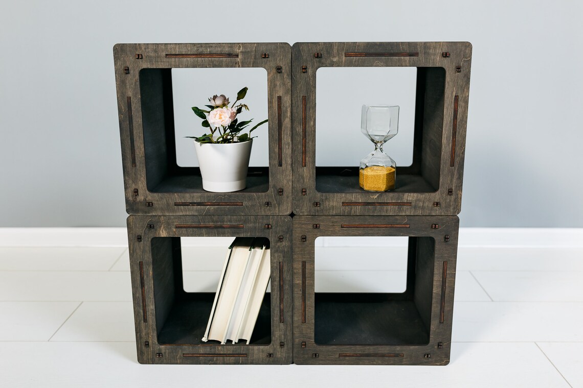 Square Shelves Loft Shelf Geometric Shelves Custom | Etsy