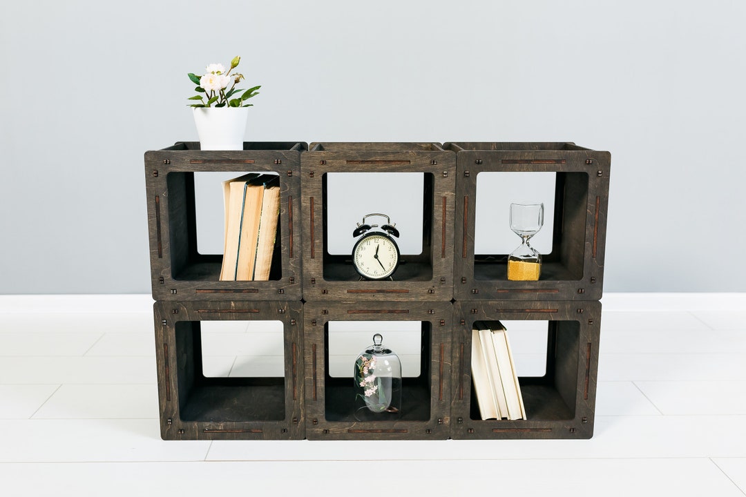 Handmade Furniture Cube Bookcase Loft Shelf Custom Bookshelf ...