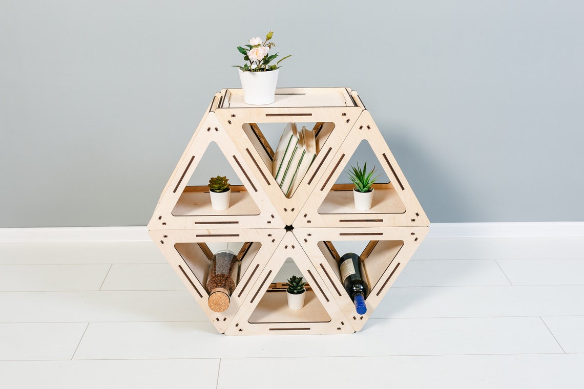 The Pyramid Shelf Triangle Shelf Rustic Floating Triangle | Etsy