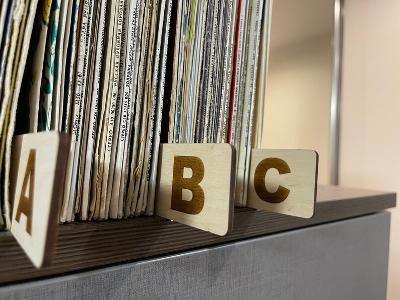 Lp Both Sides Dividers, Vinyl Record Separators, A-Z Dividers, Alphabet ...