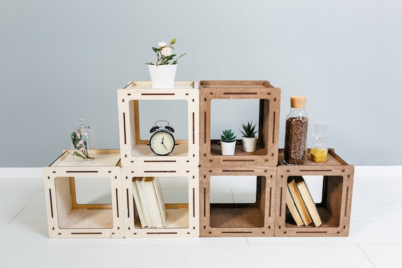 Square Shelves Loft Shelf Geometric Shelves Custom - Etsy