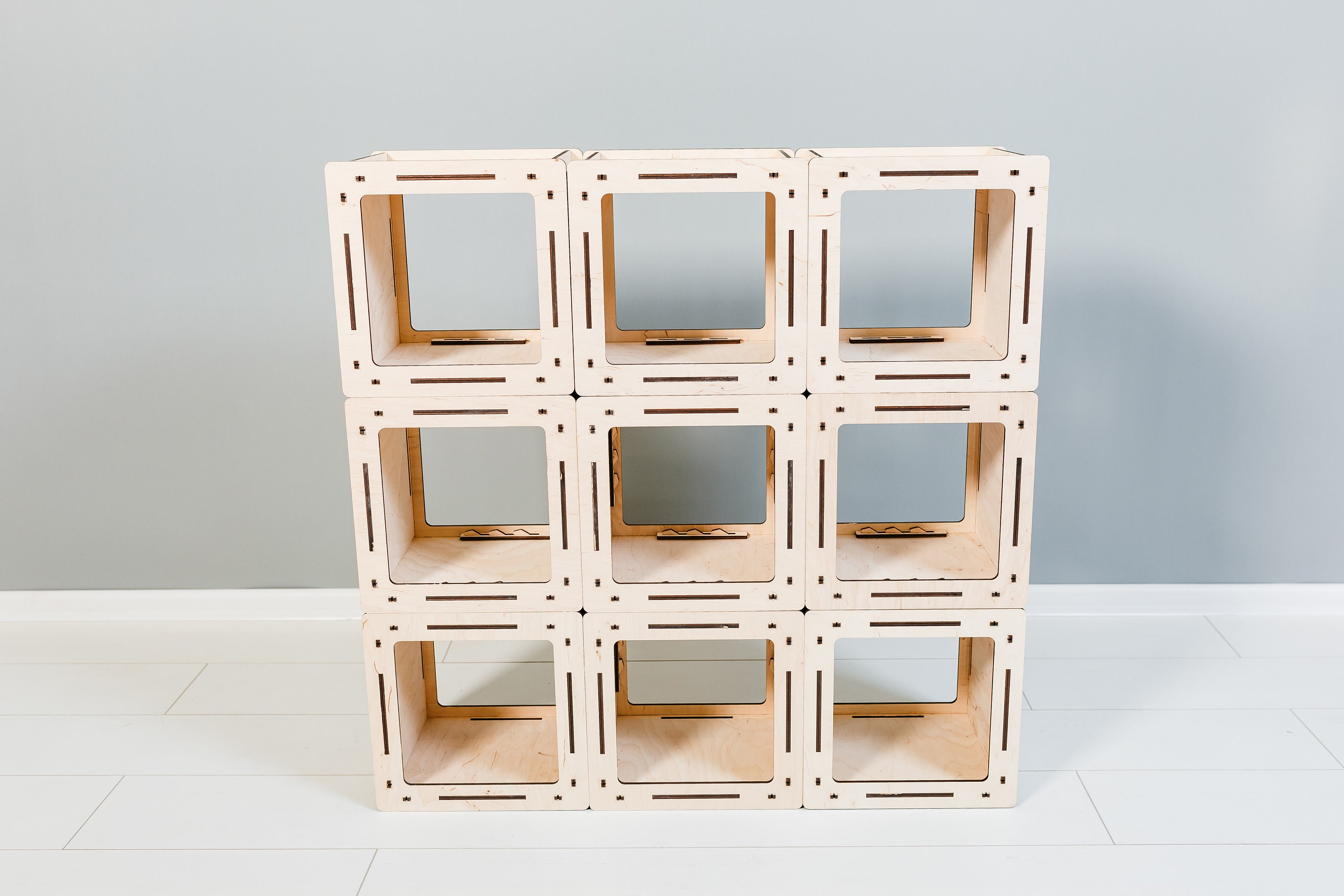 Square Shelves Loft Shelf Geometric Shelves Custom | Etsy