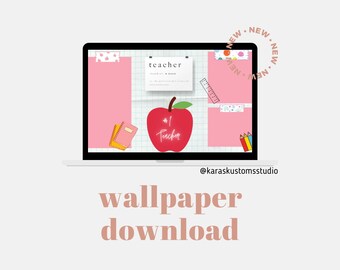 Math Teacher Desktop Wallpaper - Etsy