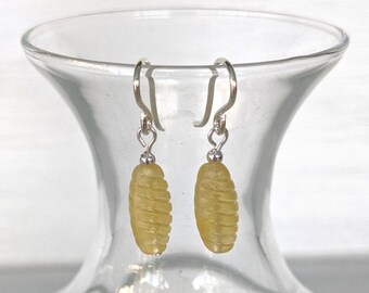 Hollow Lemon Earrings on Silver Clasp MTO - Etsy
