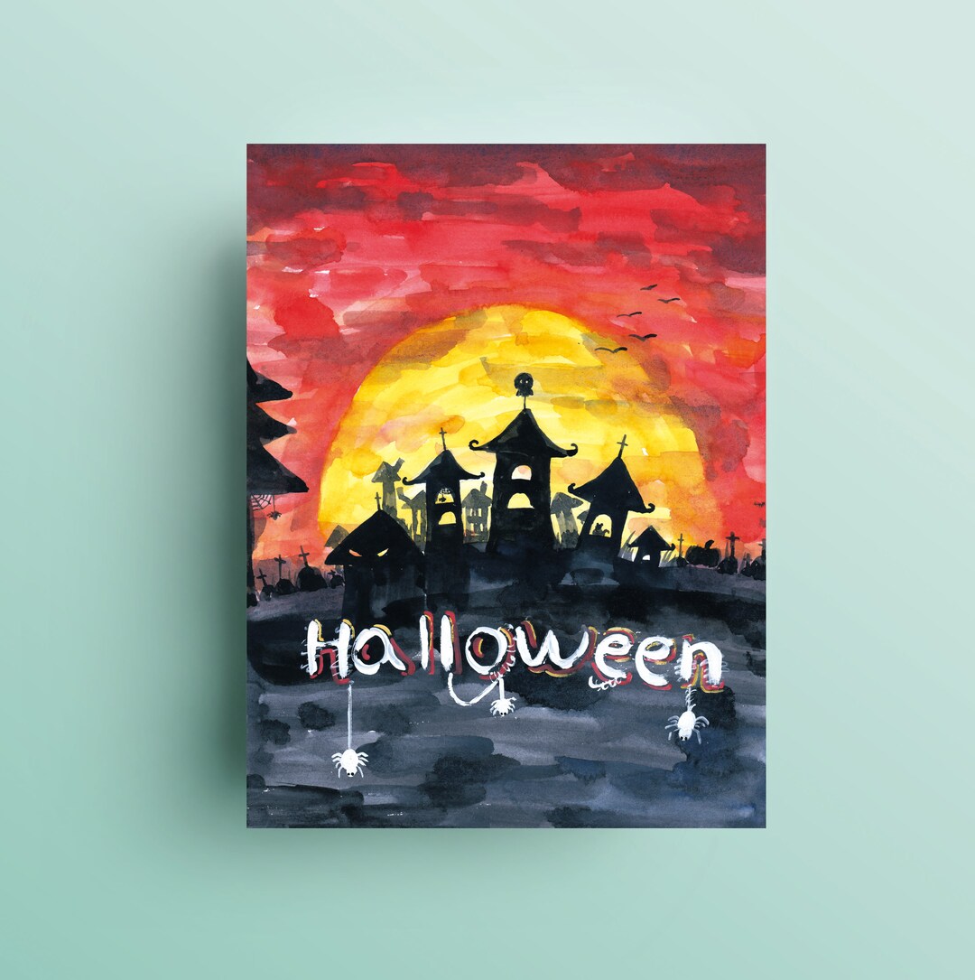Halloween Print, Halloween Poster, Halloween Decor, Halloween Part ...