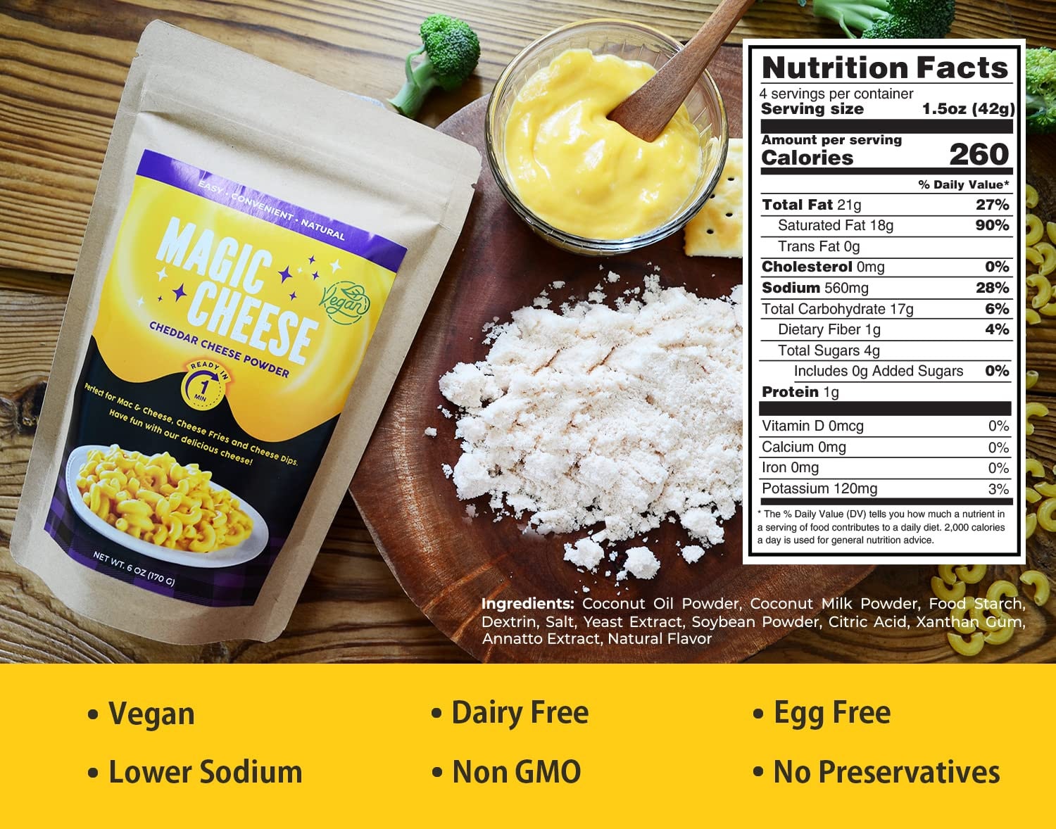 Magic Cheese Vegan Cheese Sauce, Cheddar Cheese Powder for Vegan, Nacho ...
