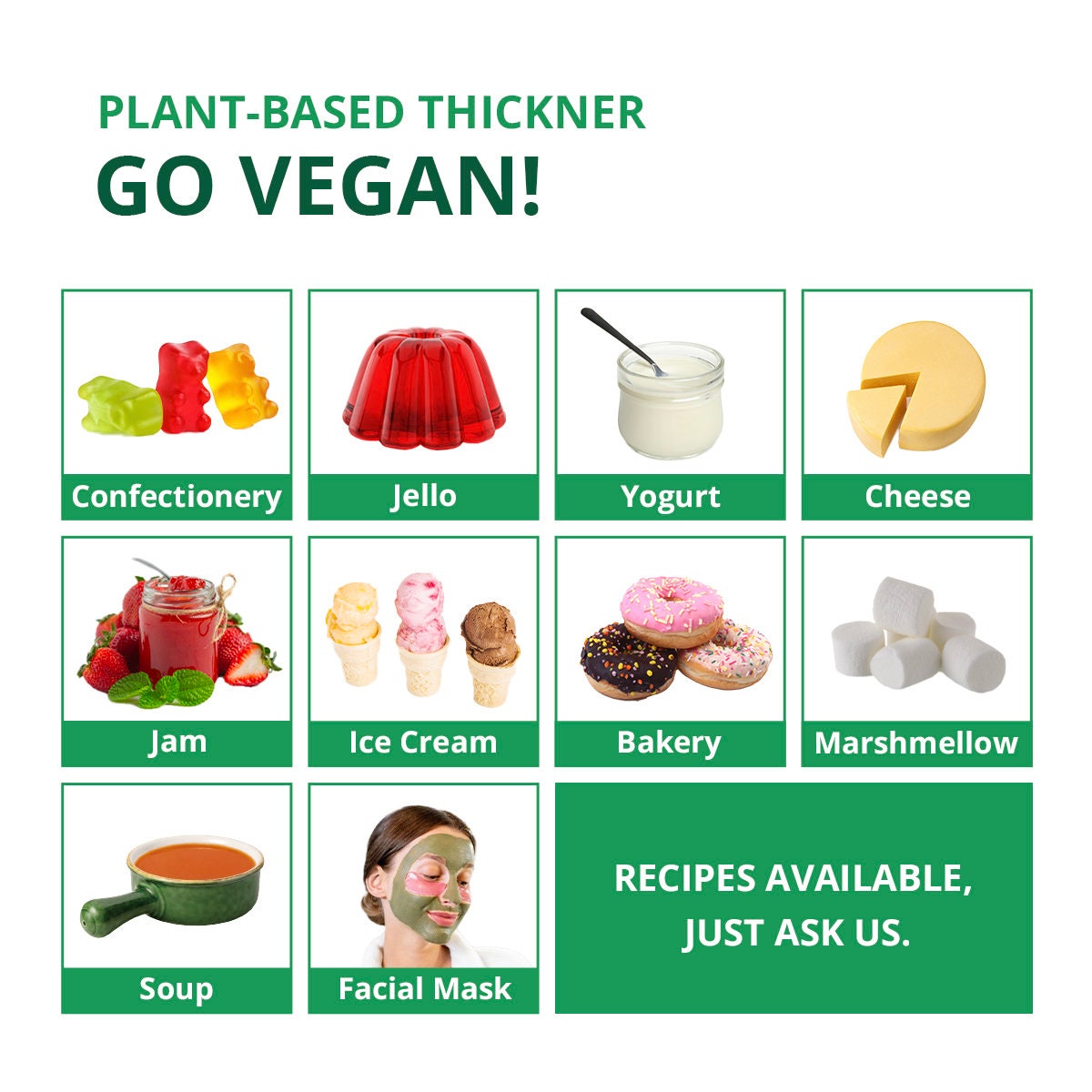 Pure Agar Powder : Vegan Gummies, Jam, Pudding, Thickener, Mush Cult, 1 ...