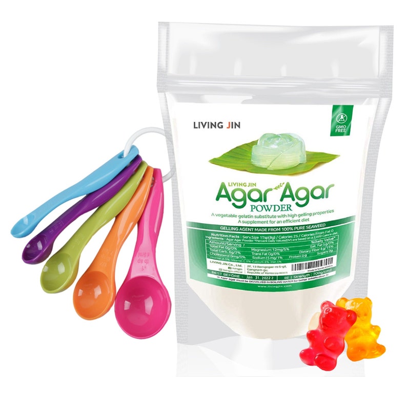 Pure Agar Powder : Vegan Gummies Jam Pudding Thickener | Etsy