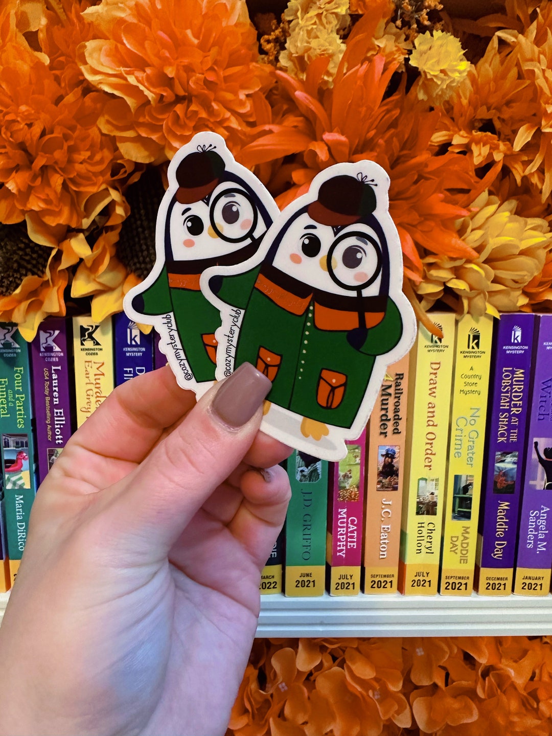 Casey at Christmas | Penguin Detective Sticker - Etsy