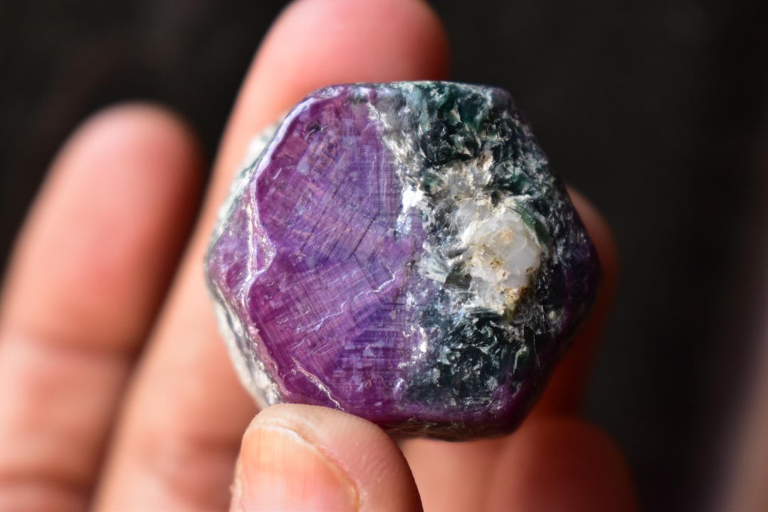 Trapiche Ruby Natural Rough Star Sapphire Specimen, 139.5cts Rough ...