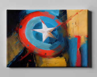 Abstract Captain America Art - Etsy