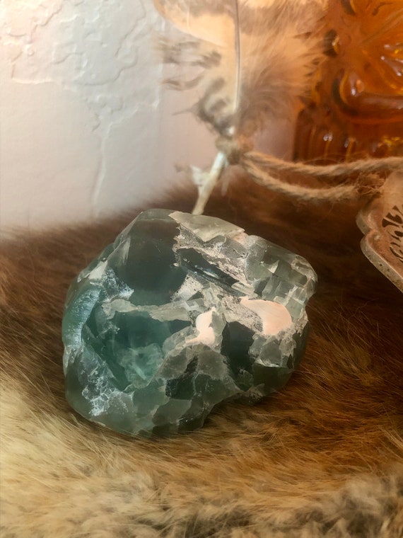 Rocks & Geodes Home & Living Freeform Fluorite Specimen etna.com.pe