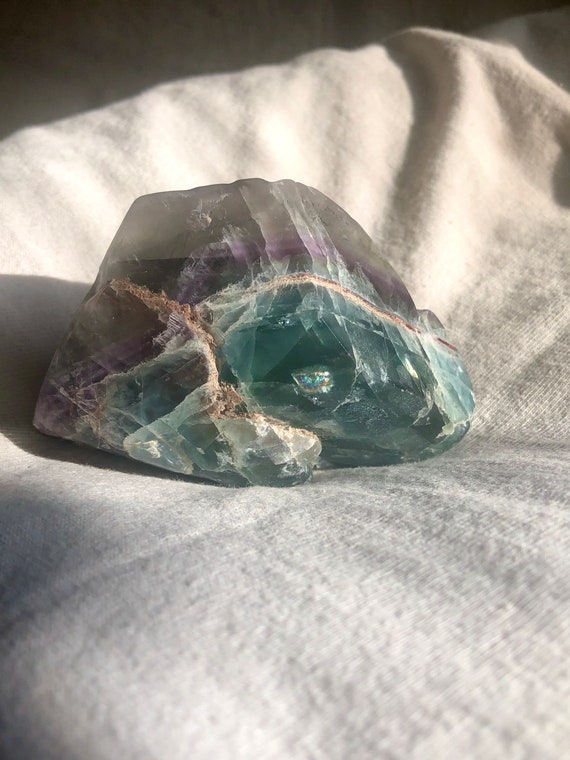 Rocks & Geodes Home & Living Freeform Fluorite Specimen etna.com.pe