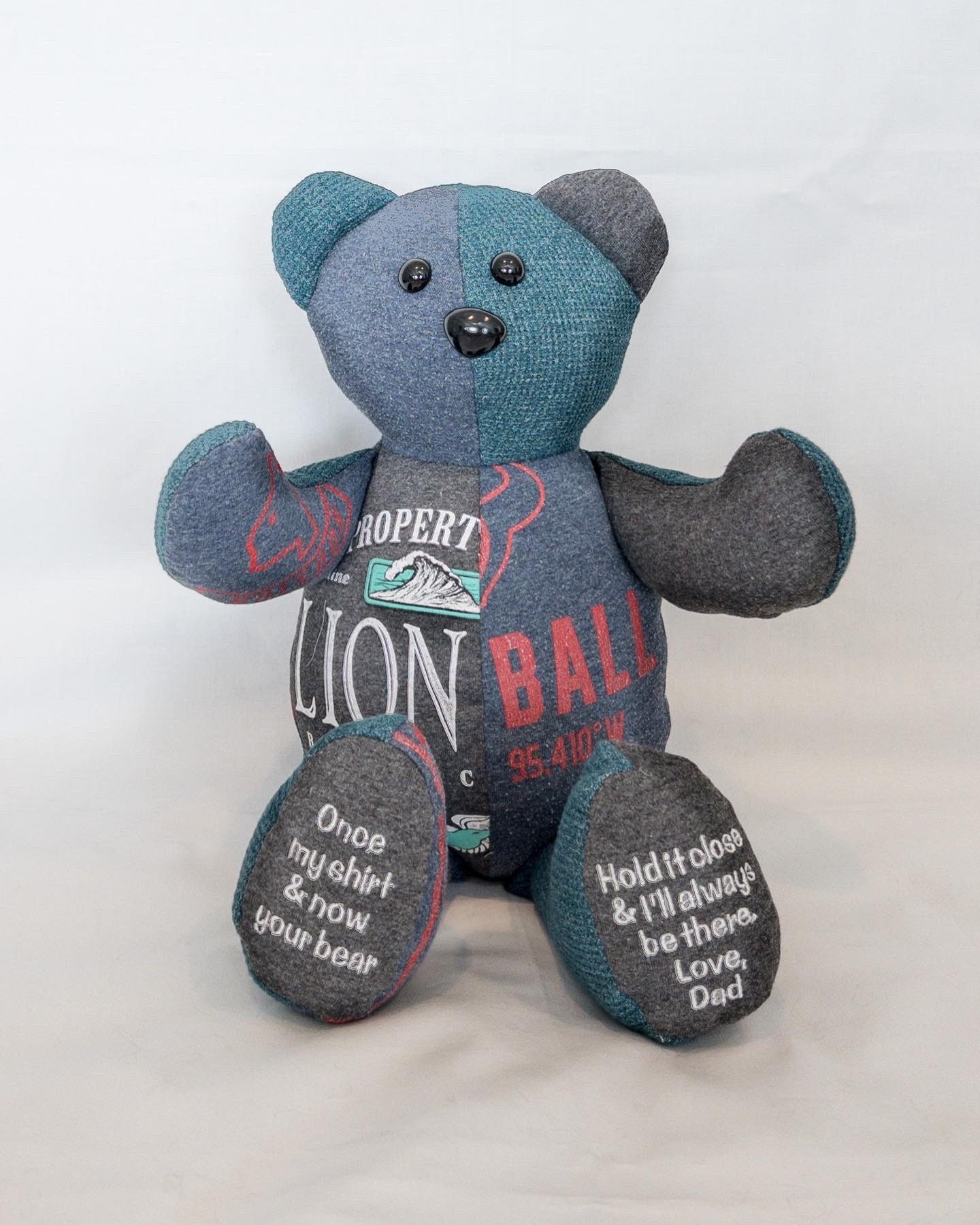 Memory Bear, Remembrance Bear, Custom Keepsake Bear, Memorial Bear ...