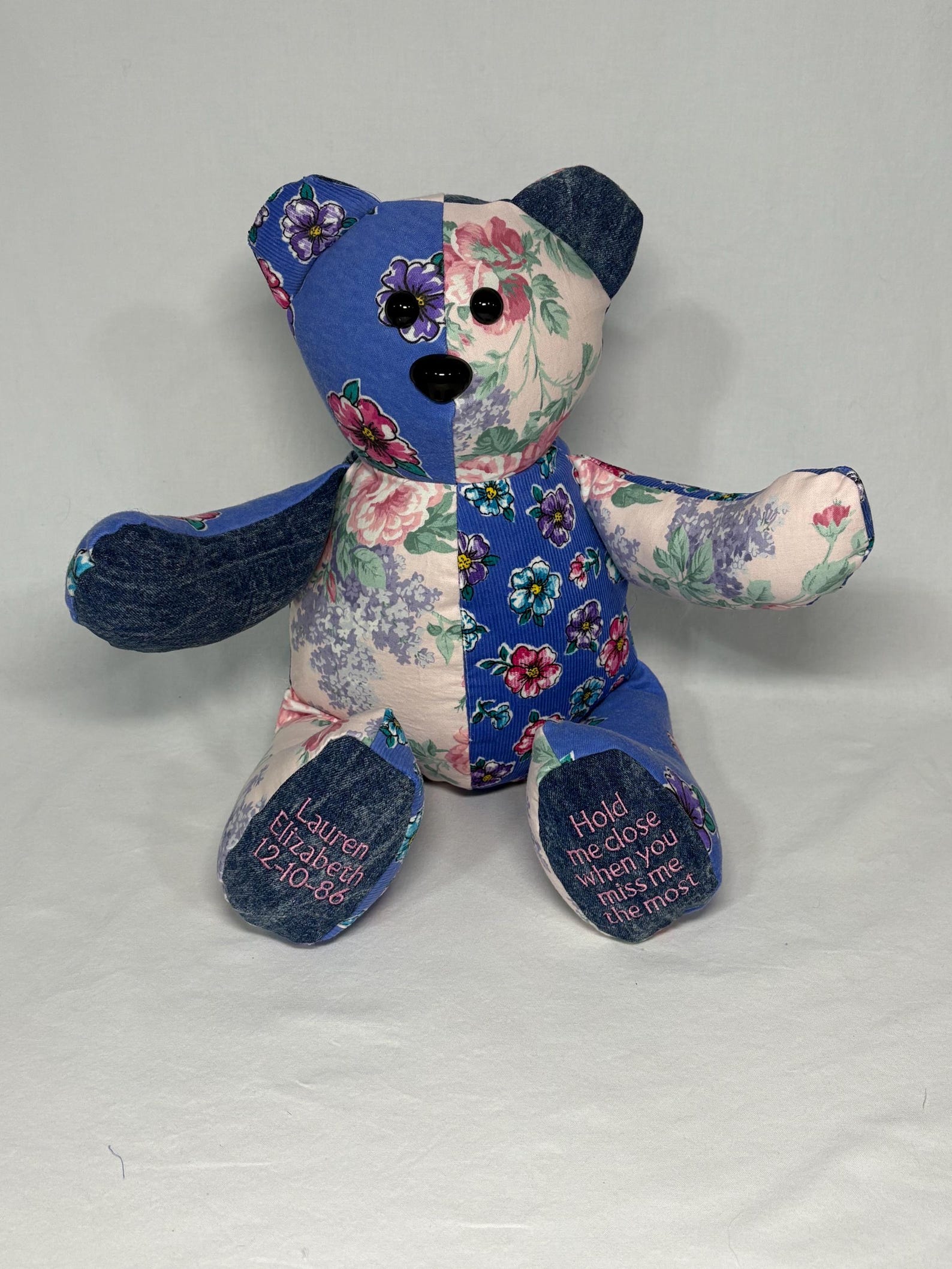 Memory Bear, Baby Clothes Bear, Custom Keepsake, Memorial Bear, Bear ...