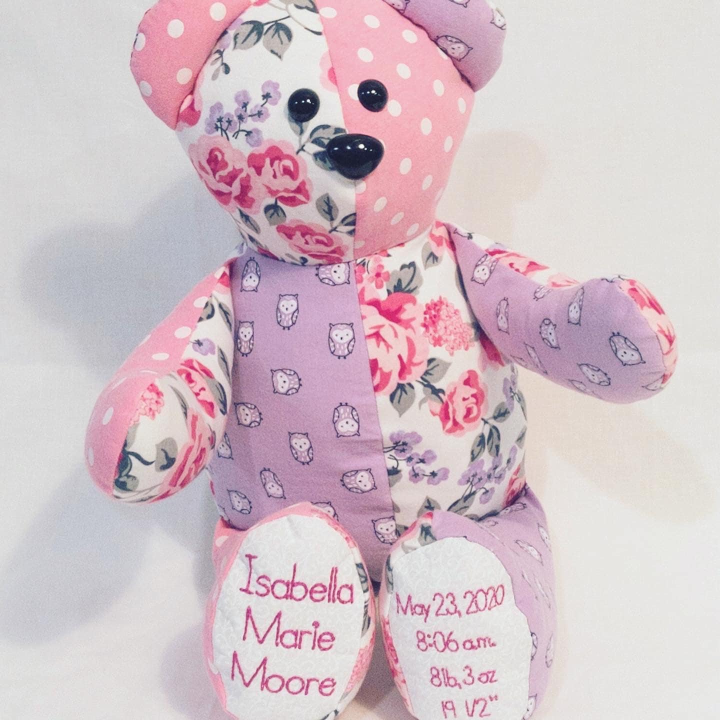 Memory Bear, Remembrance Bear, Custom Keepsake Bear, Memorial Bear ...