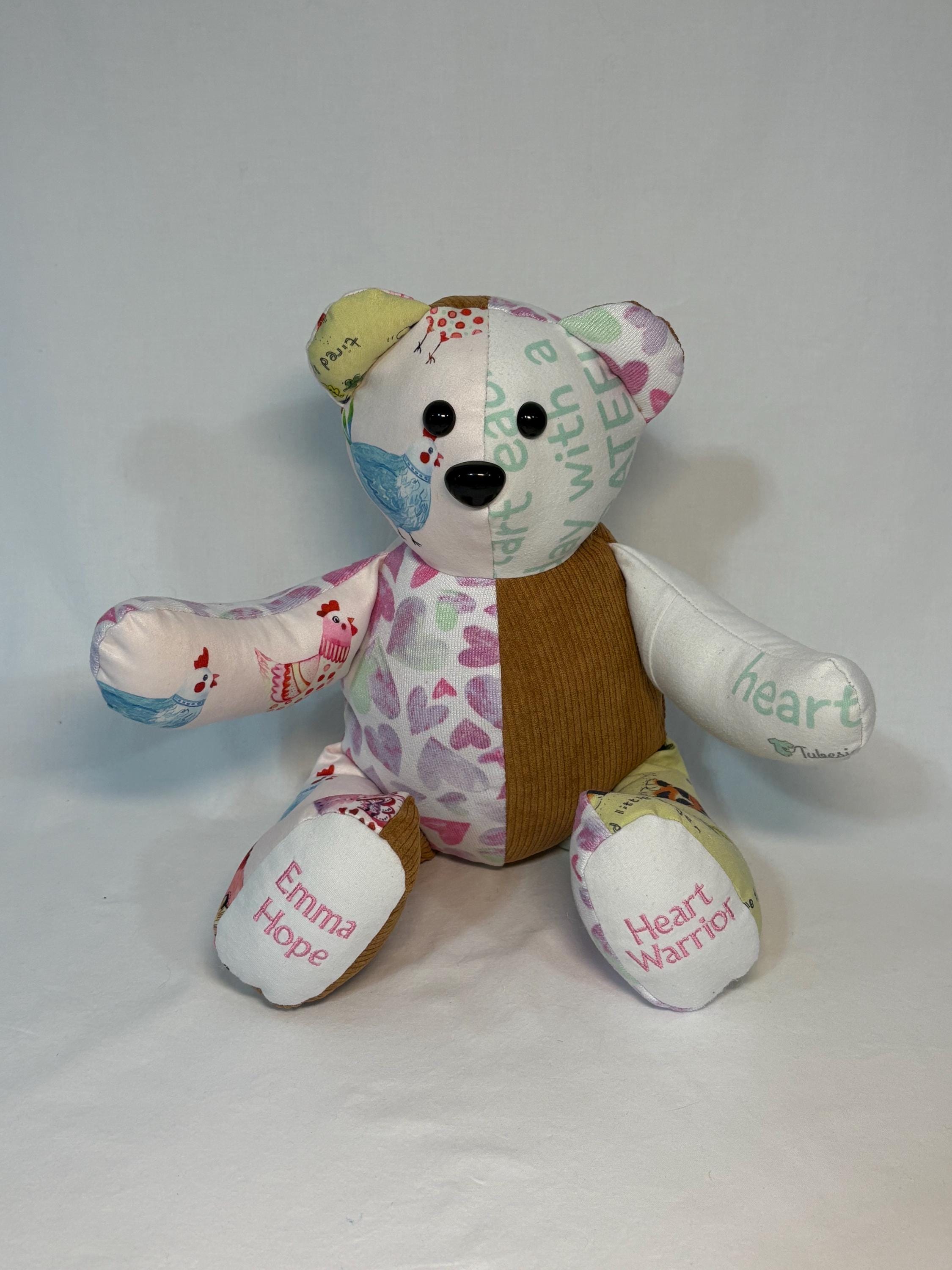 Memory Bear, Baby Clothes Bear, Custom Keepsake, Memorial Bear, Bear ...