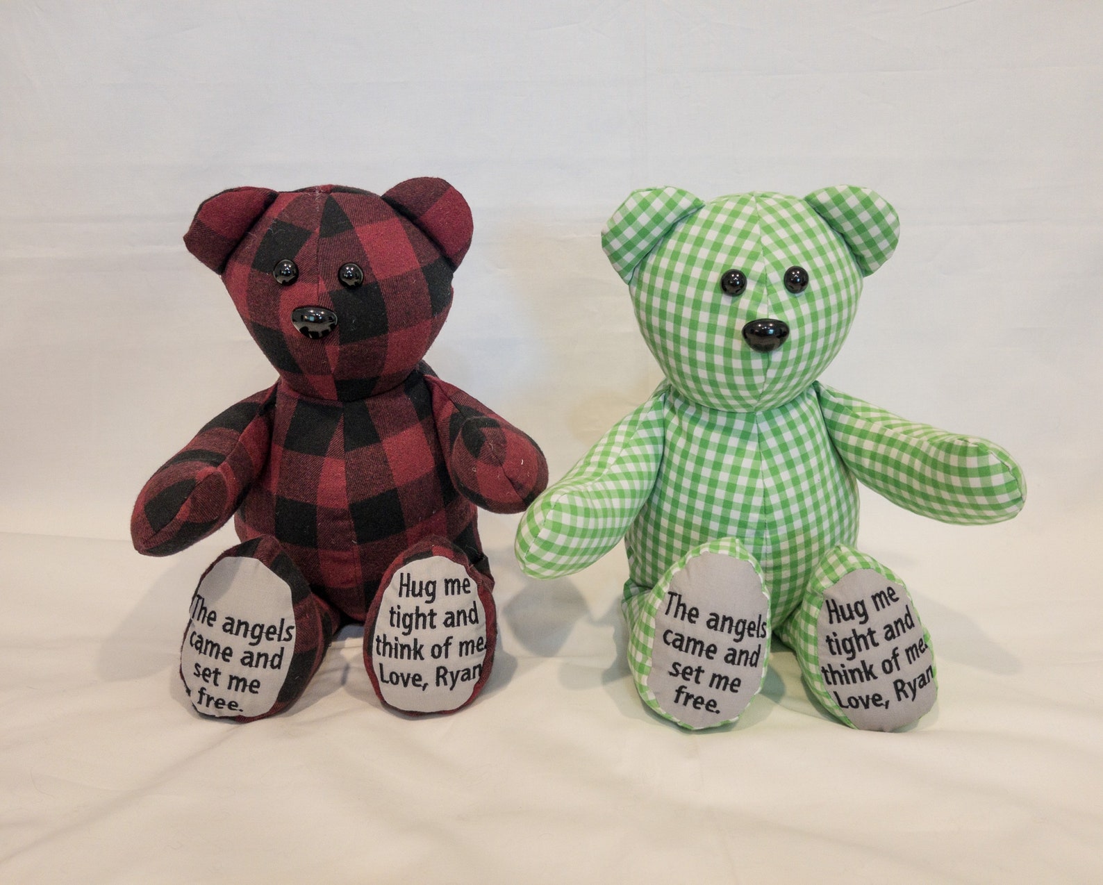 Memory Bear, Remembrance Bear, Custom Keepsake Bear, Memorial Bear ...