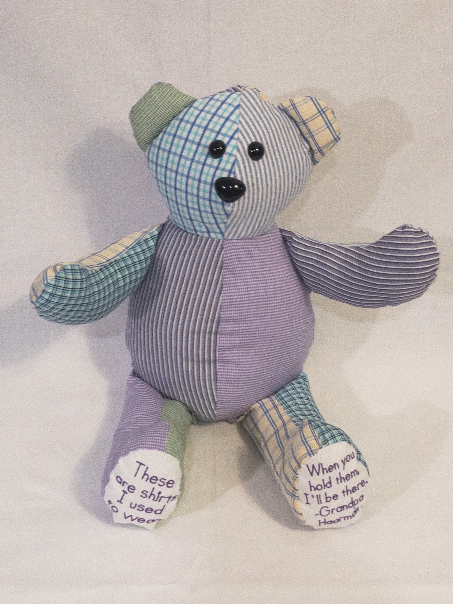 Memory Bear, Remembrance Bear, Custom Keepsake Bear, Memorial Bear ...