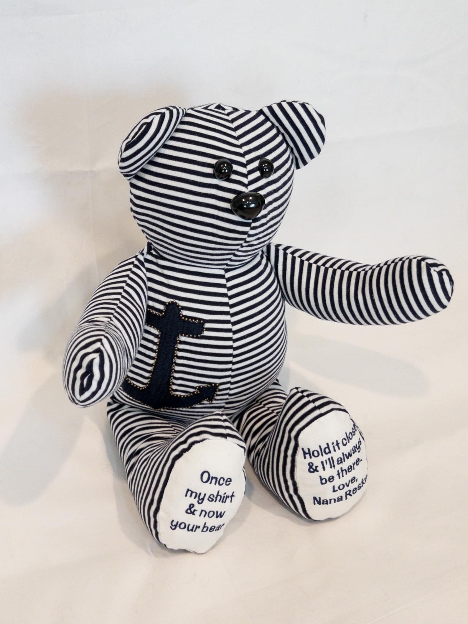 Memory Bear, Remembrance Bear, Custom Keepsake Bear, Memorial Bear ...