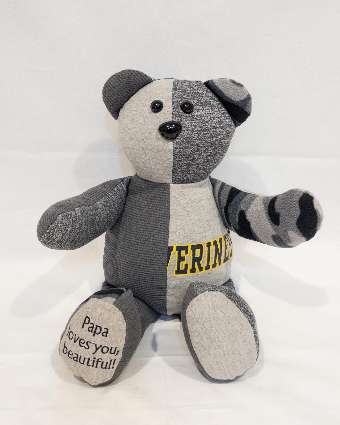 Memory Bear, Remembrance Bear, Custom Keepsake Bear, Memorial Bear ...