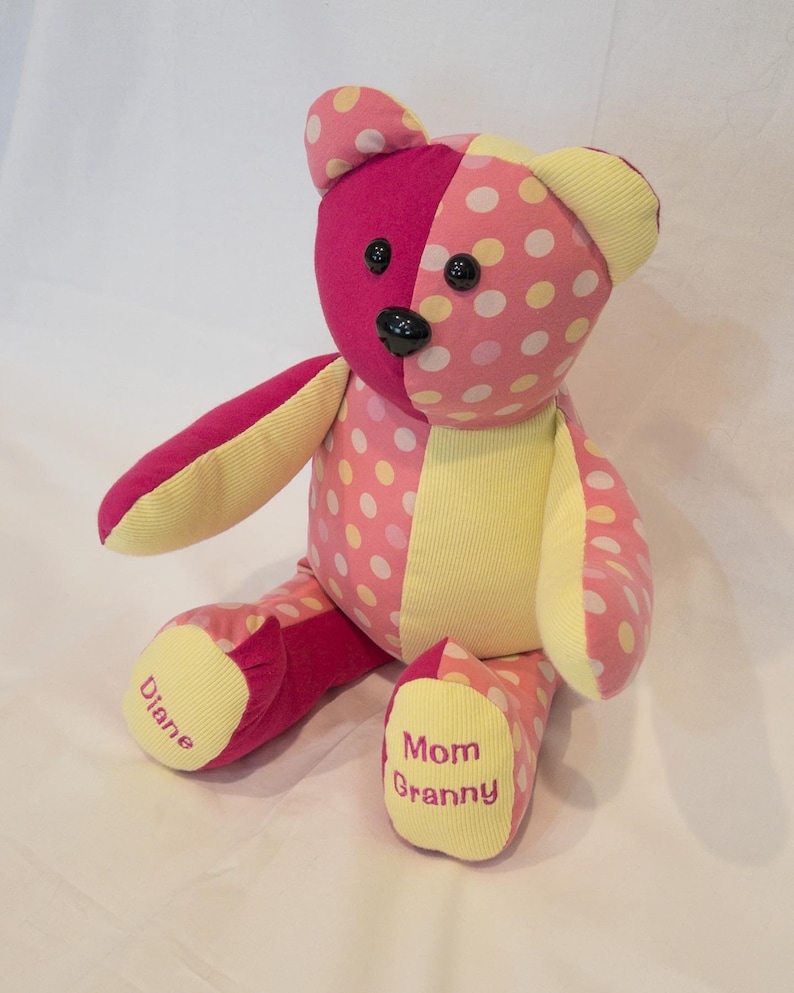 Memory Bear, Remembrance Bear, Custom Keepsake Bear, Memorial Bear ...