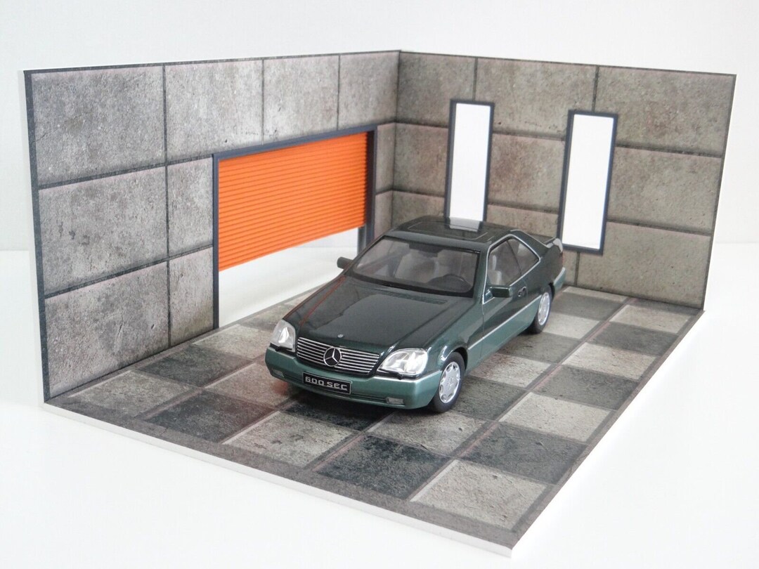 Scale 1:18 Diorama Auto Garages Display for Die-cast Model Cars Auto ...