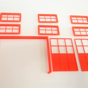 1:24 Scale Diorama Garage Door and Windows Set - 3D Printed PLA - Etsy