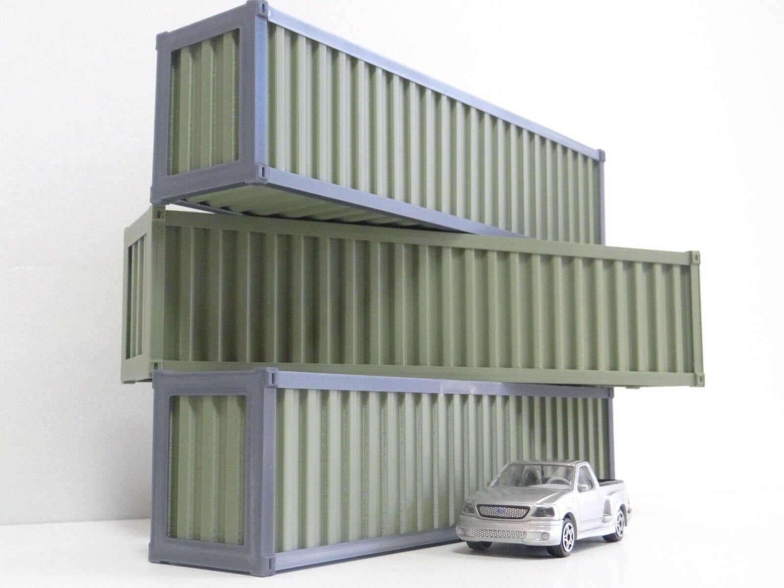 Scale 1:43 Shipping Containers Diorama Parts Miniature Transport ...