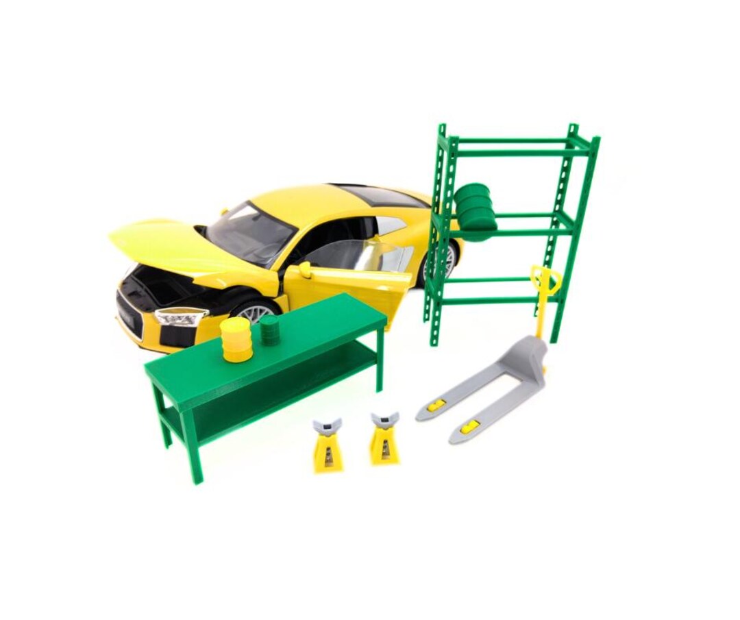 1:18 Scale Garage Diorama Equipment – Miniature Auto Service Tools - Etsy