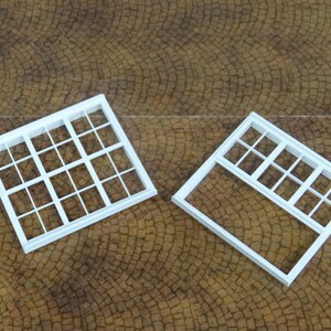 1:18 Scale Red Entry Door and Windows Diorama Building Parts - Etsy
