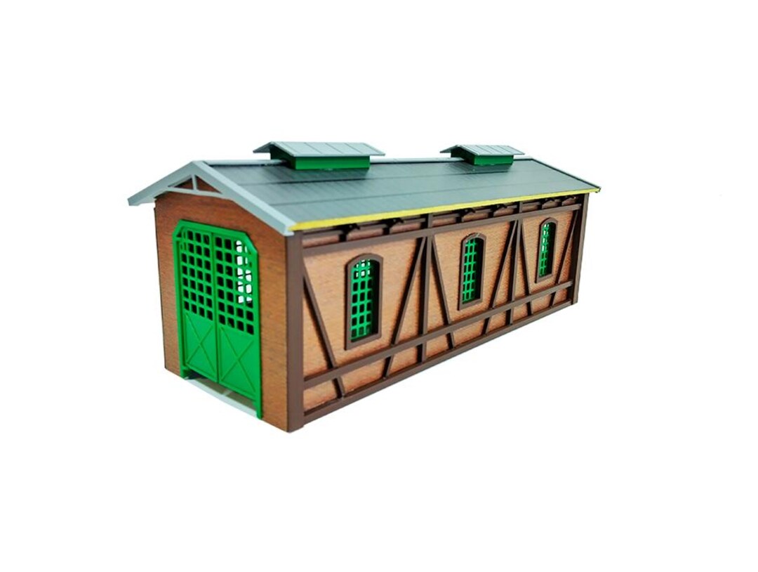 HO Scale Locomotive Depot 1:87 – Loco Shed Building for Model Railroad ...
