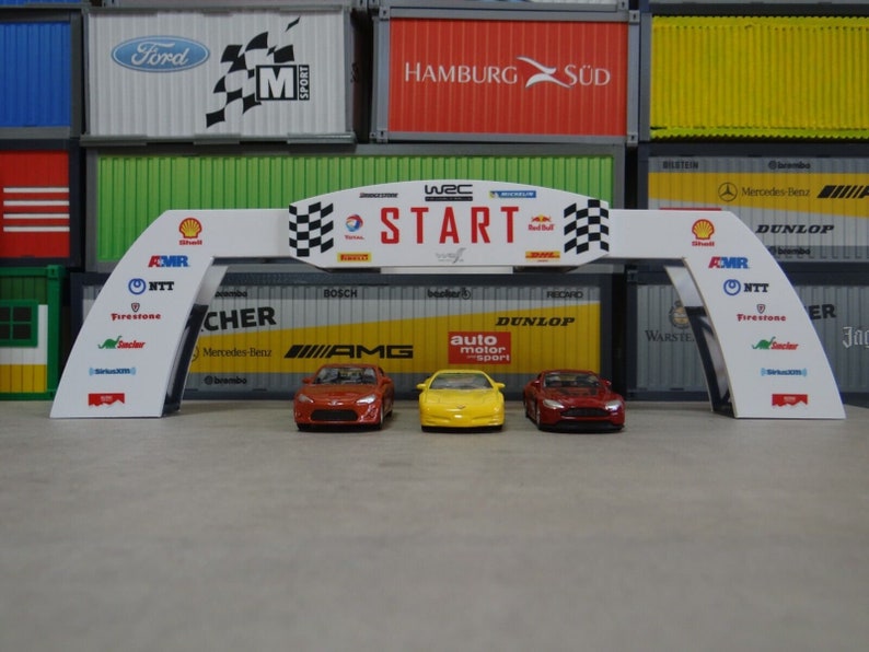 Finish Rally Arch / Scale 1:60, 64 / Slot Car Racetrack / Racetrack ...