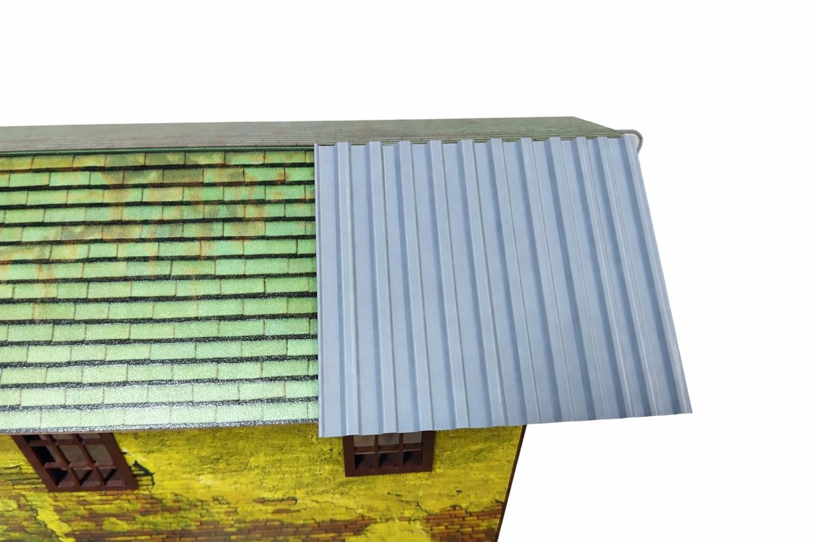 Corrugated Roofing Sheets 1:24 Scale – Diorama Building Parts Metal ...