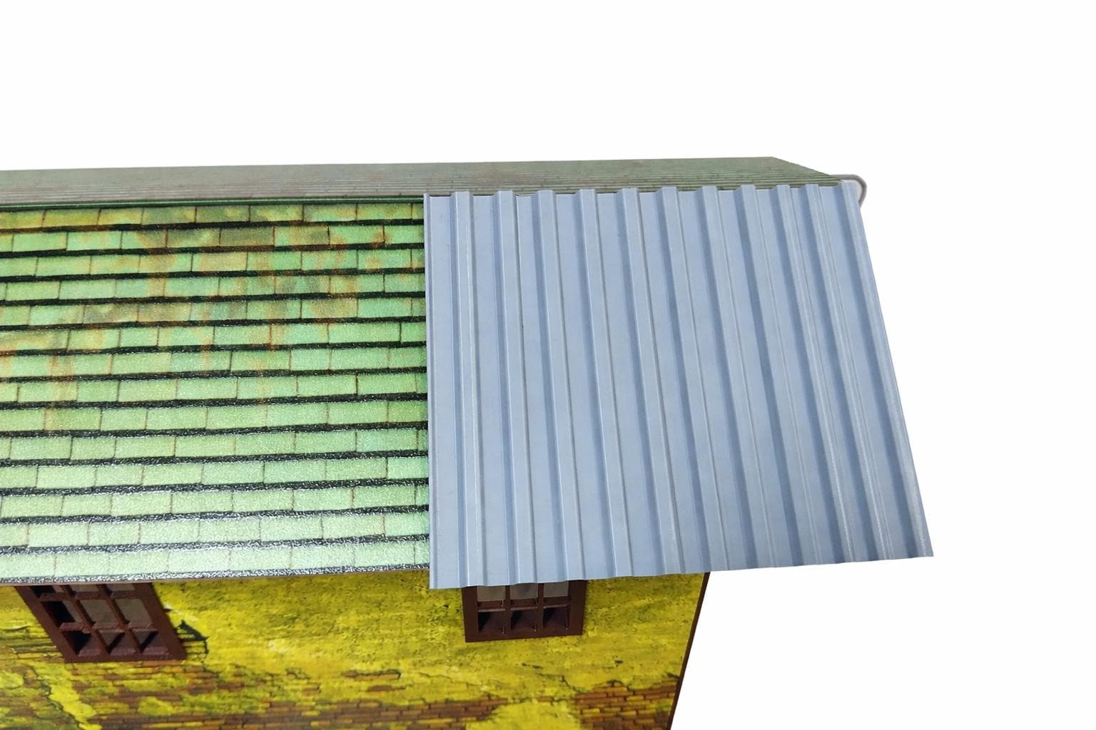 Corrugated Roofing Sheets 1:24 Scale – Diorama Building Parts Metal ...