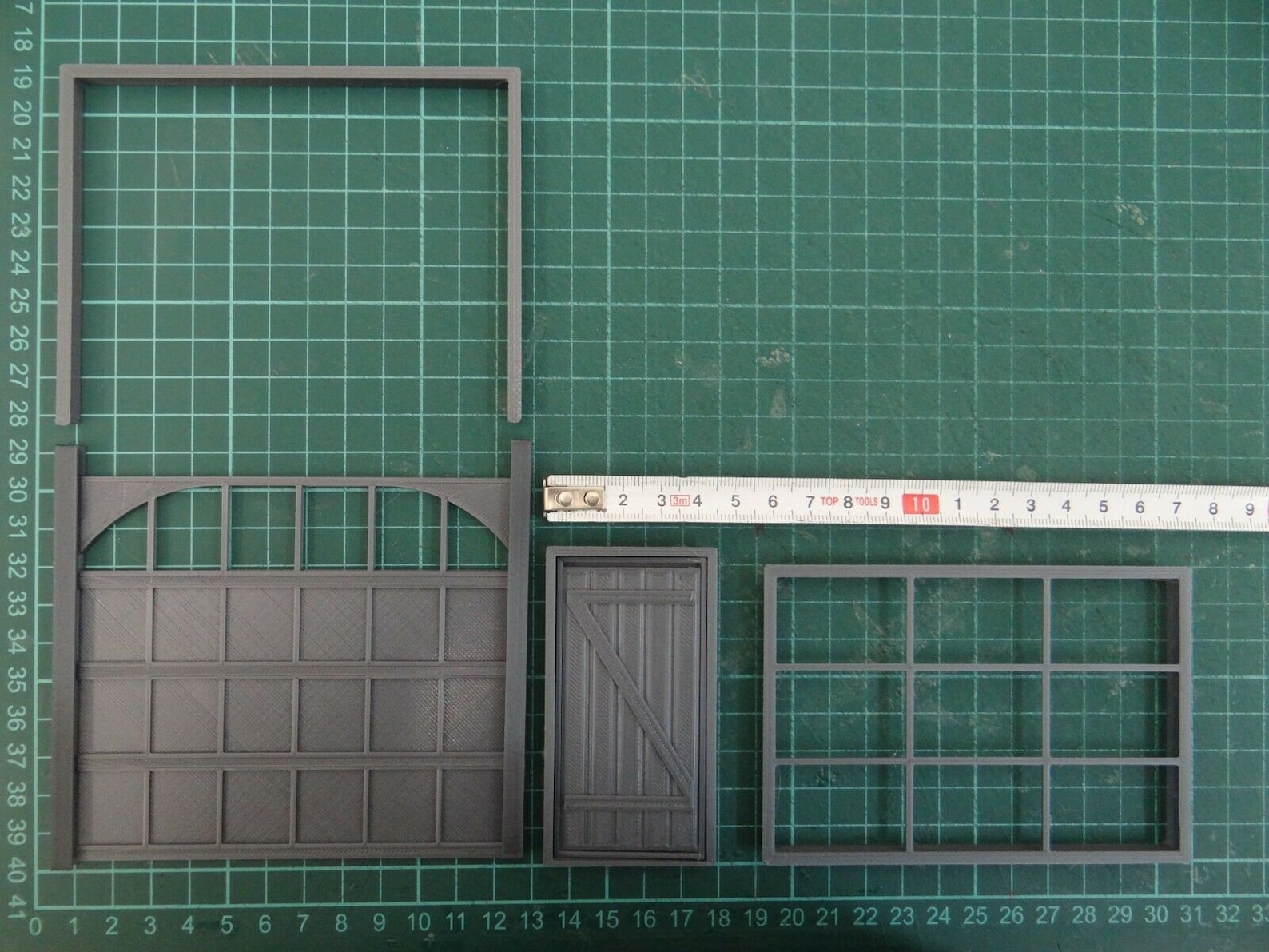 Scale 1:24 Set of Doors and Window Diorama Model Making Garage ...