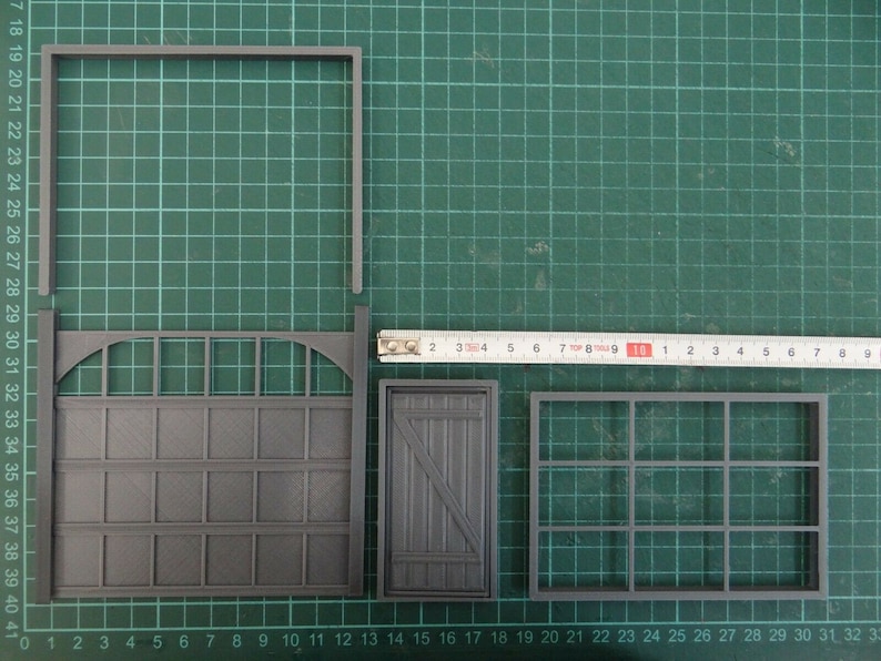 Scale 1:24 Set of Doors and Window Diorama Model Making Garage - Etsy