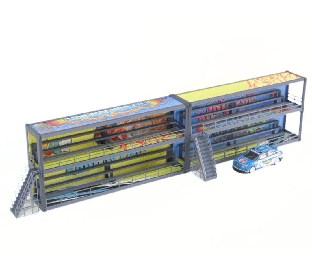 Container Tribune Grandstands – Street Race Track Diorama Decoration 1: ...
