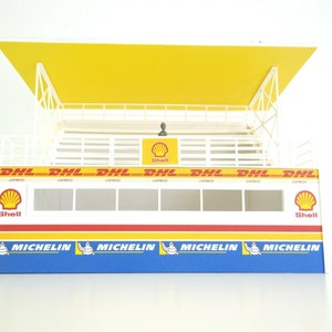 Rally Grandstand Bench Diorama Race Track Tribune Scale 1:43 Display ...