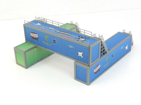 Scale 1:43 Diorama Over Road Walkway Bridges Diorama Parts Racetrack ...