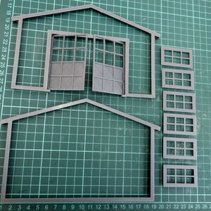 Scale 1:43 Diorama Modelling Parts Miniature Doors and Windows / Back ...