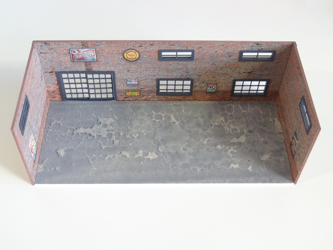 Auto Service Car Model Garages Scale 1:60 64 Diorama Model - Etsy
