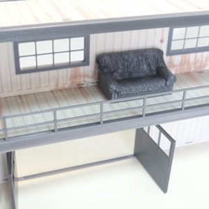 Scale 1:43 Diorama Rusty Containers Garage With Second Floor Diorama ...