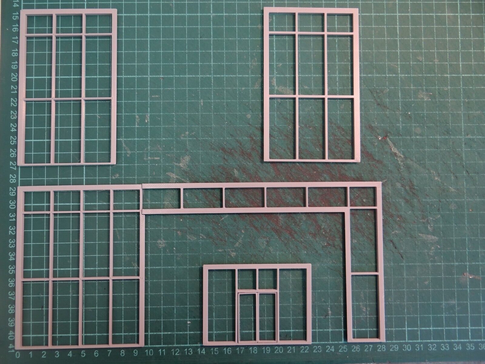 Diorama Miniature Doors and Windows / Scale 1:60, 64 / Showroom ...