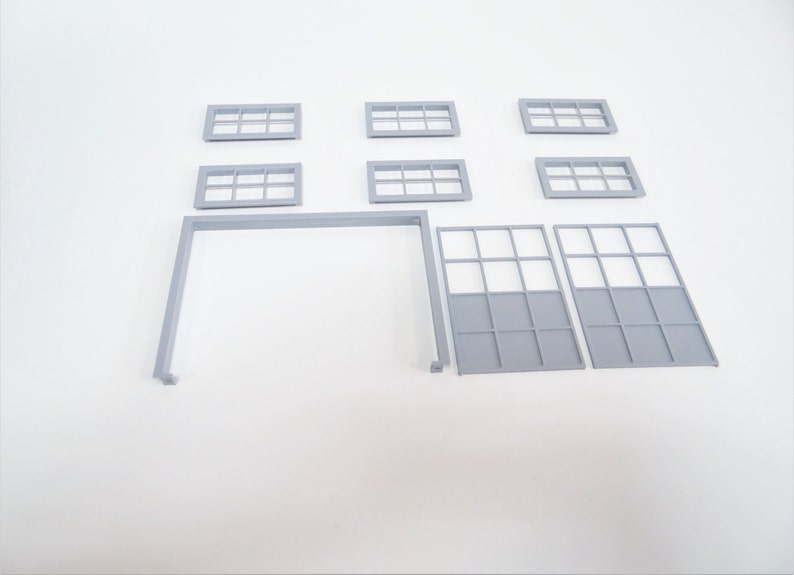 1:24 Scale Diorama Garage Door and Windows Set - 3D Printed PLA - Etsy