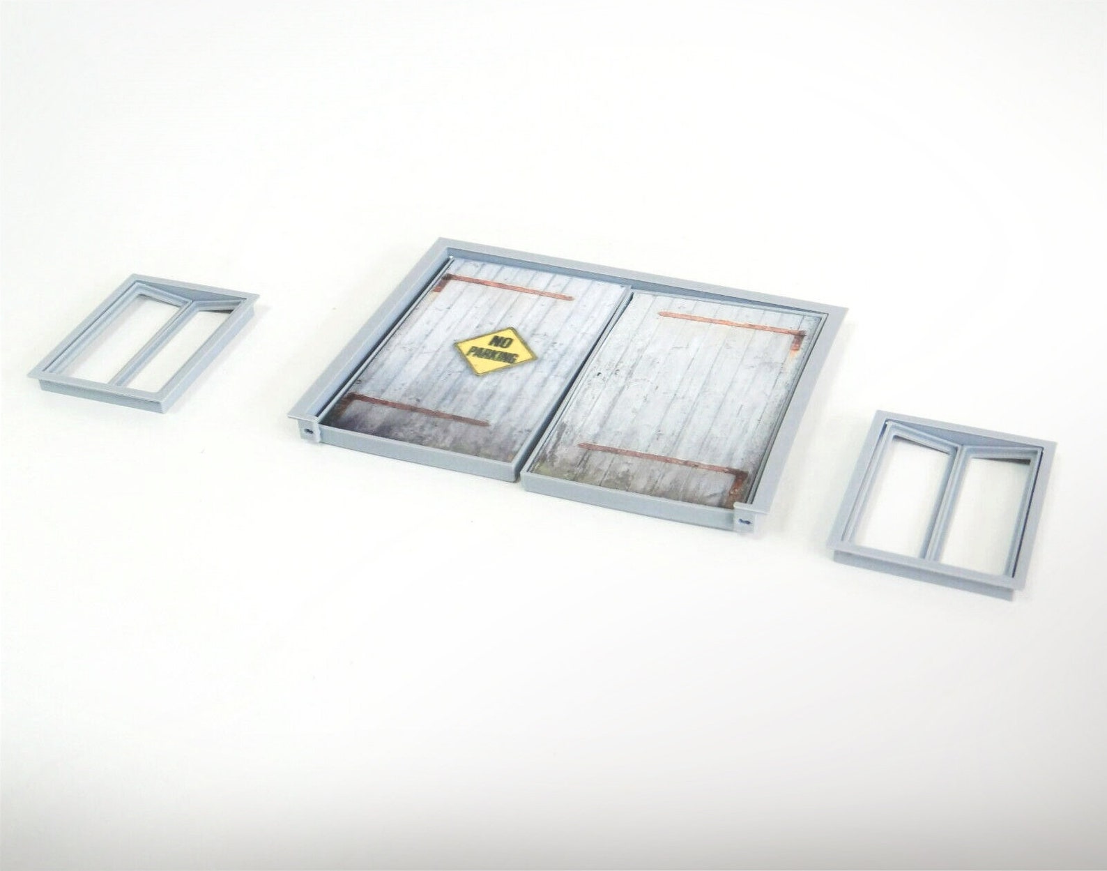 Retro Door and Windows Set. Scale 1:24. Garage Modelling Parts. Diorama ...