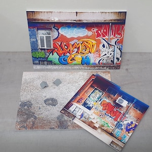 Graffiti Street Diorama Display. Scale 1:24. Diorama Garage Scene ...